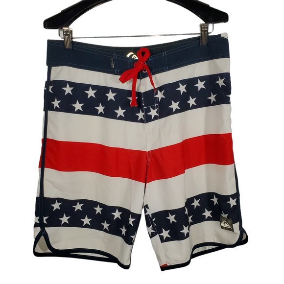 Quiksilver | Swim | Quiksilver Swim Trunks Board Shorts Lined Stars ...